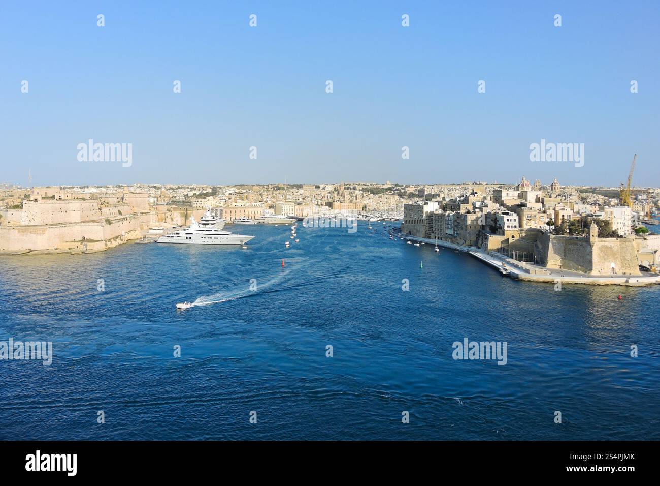 waterfront of Valletta city in summer day, Malta Stock Photo - Alamy