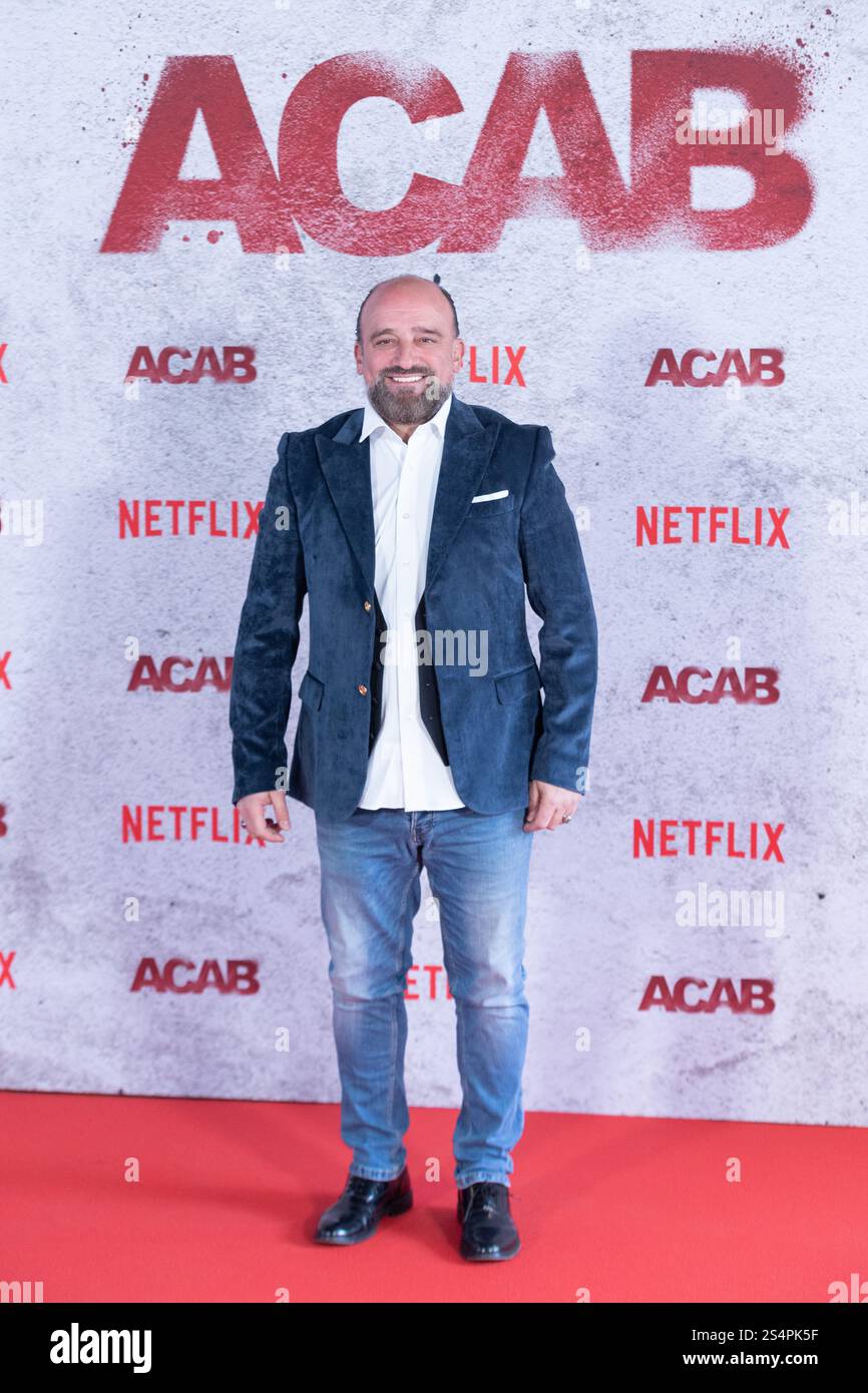 January 13, 2025, Rome, Italy: Actor Fabrizio Nardi attends the ...