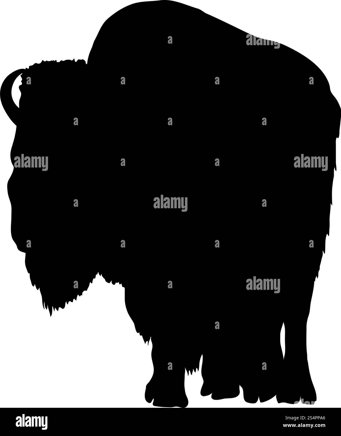 Yak Silhouette. Highly Detailed Smooth Design. Vector Illustration ...