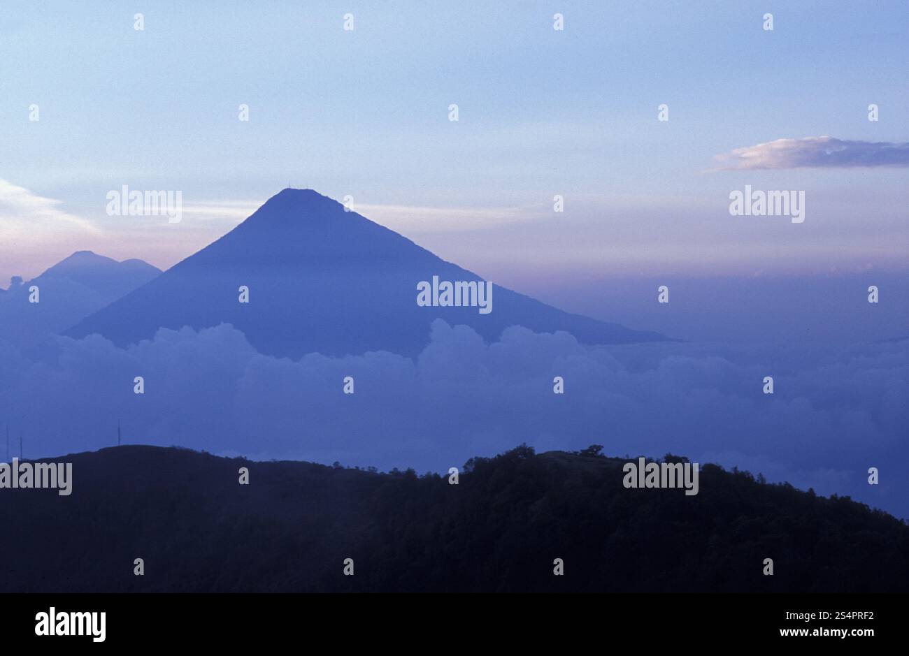 the landscape allound the Volcano Pacayal near the City of Guatemala ...