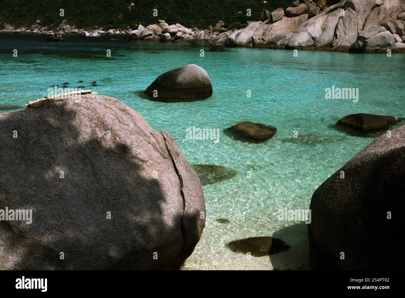 the smal Island of Ko Nang Yuan near the Ko Tao Island in the Gulf of ...