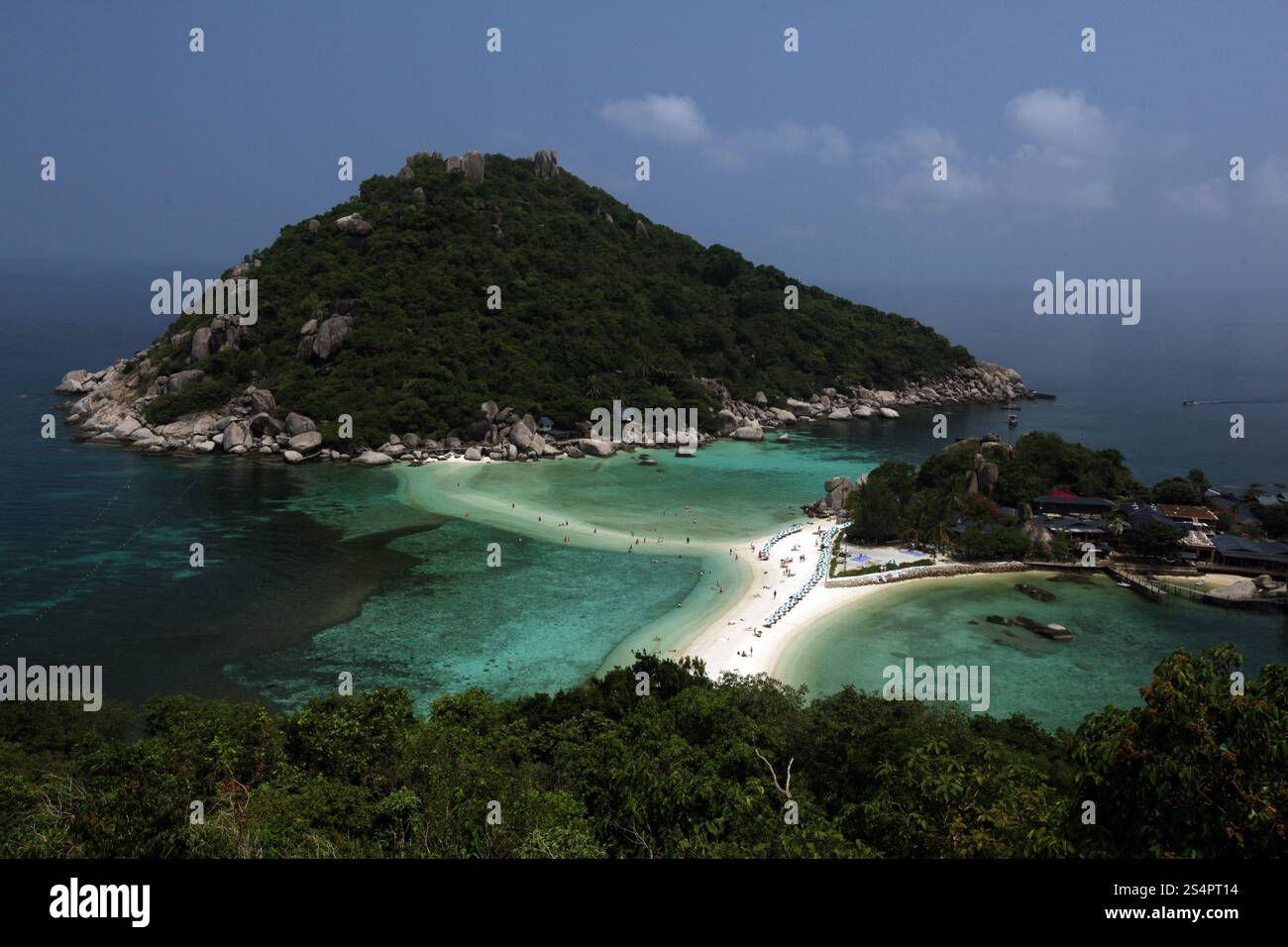 the smal Island of Ko Nang Yuan near the Ko Tao Island in the Gulf of ...