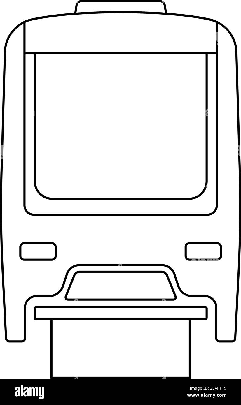 Monorail Icon. Outline Simple Design. Vector Illustration Stock Vector Image & Art - Alamy