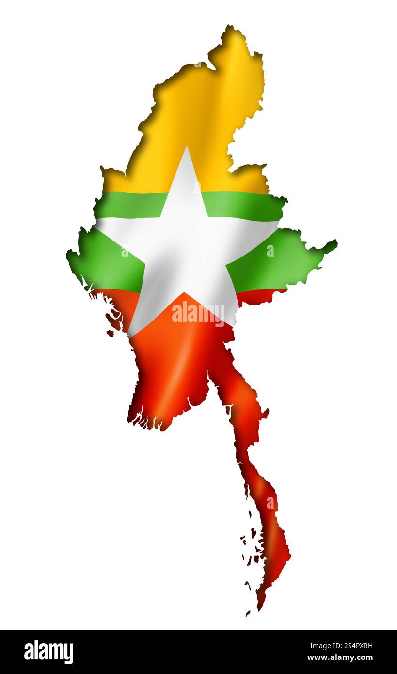 Burma map hi-res stock photography and images - Alamy