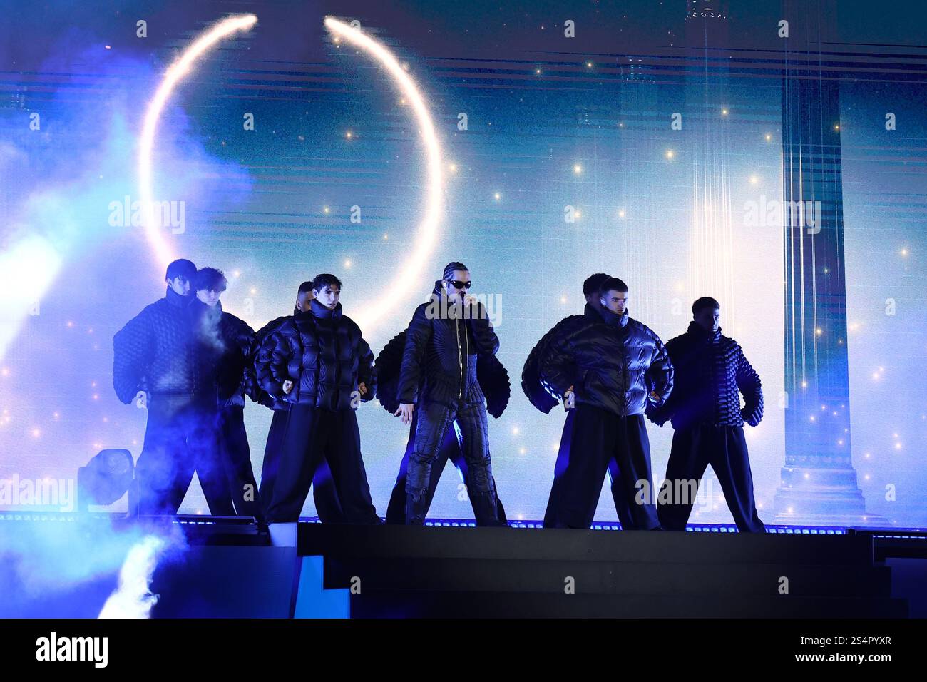 Torino, Italy. 12th Jan, 2025. Singer Mahmood, pseudonym of Alessandro ...