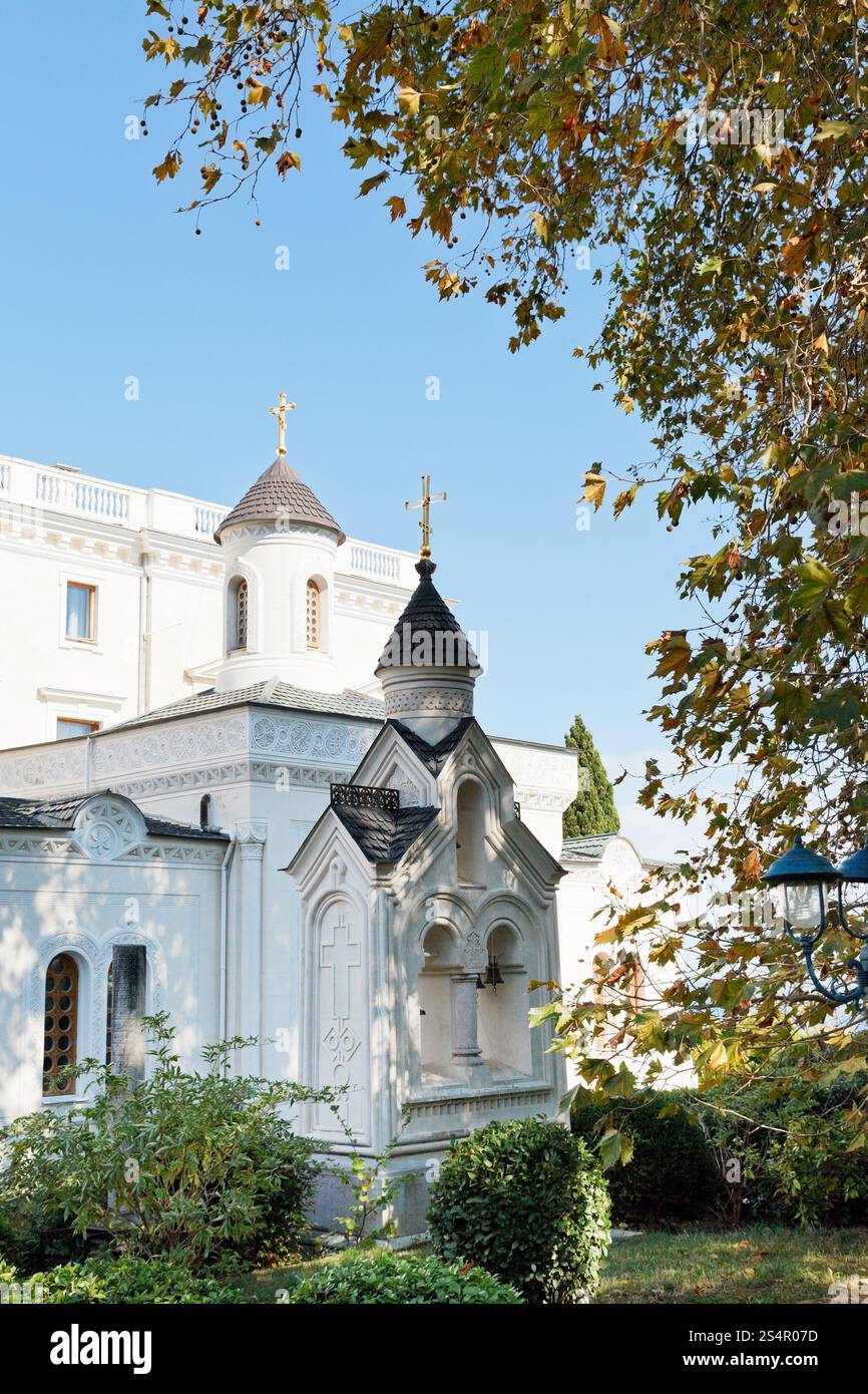 Cross Exaltation House church of Livadiya Palace, Yalta Stock Photo - Alamy