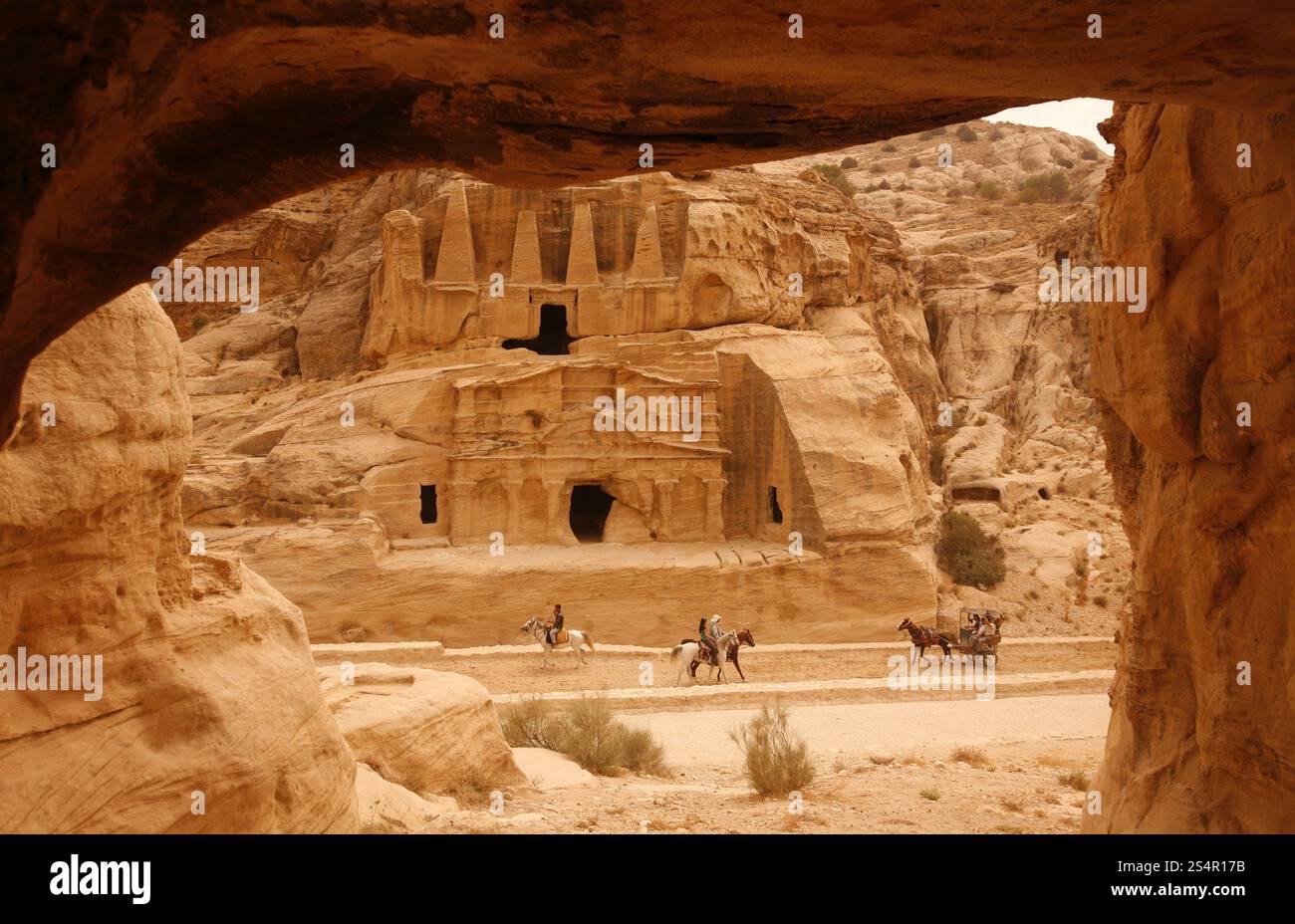 the Bab as Siq street with the Obelisk Tomb and the Bab as Siq ...