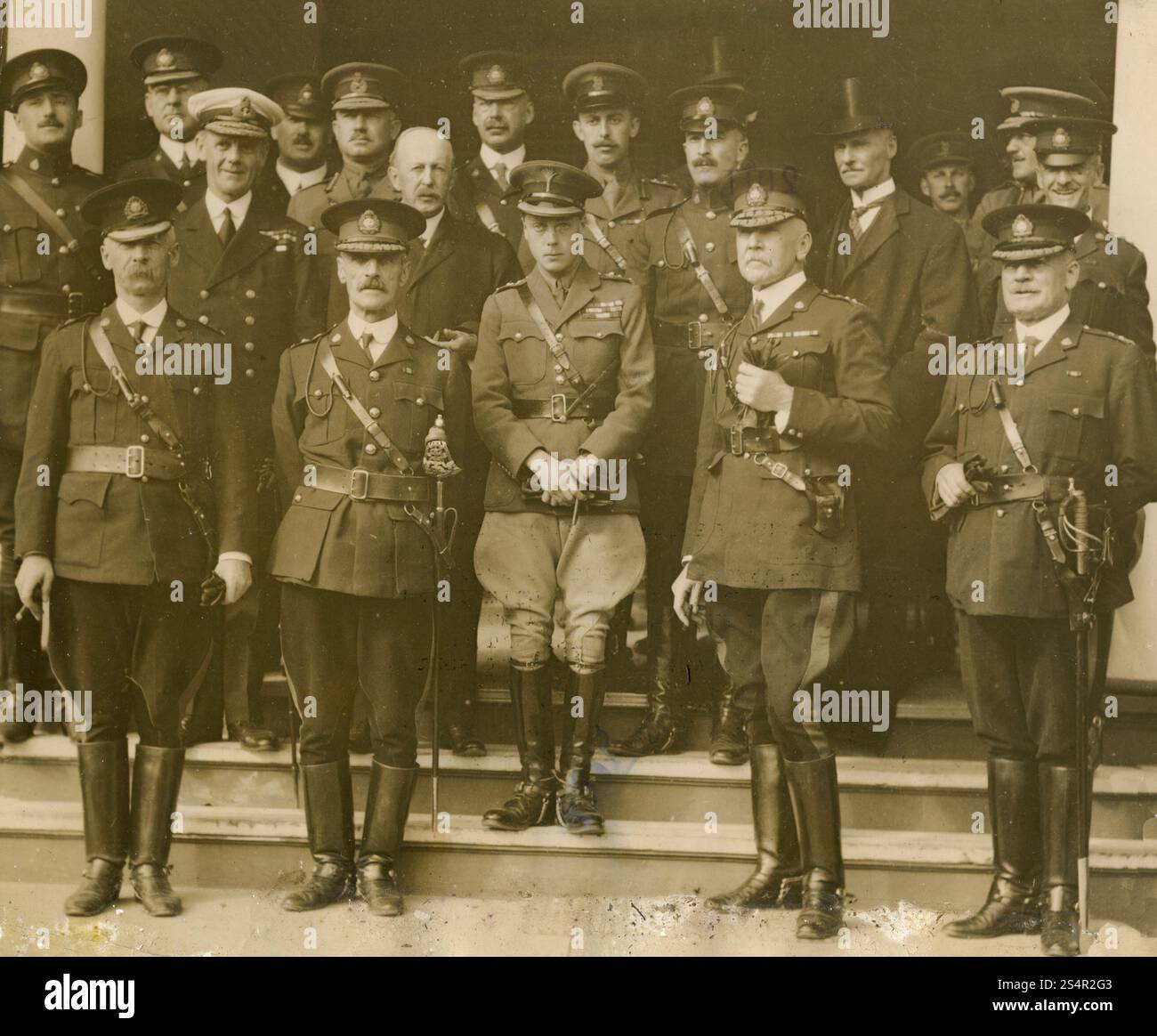 The Prince of Wales Edward visiting the Dominion headquarters of the ...