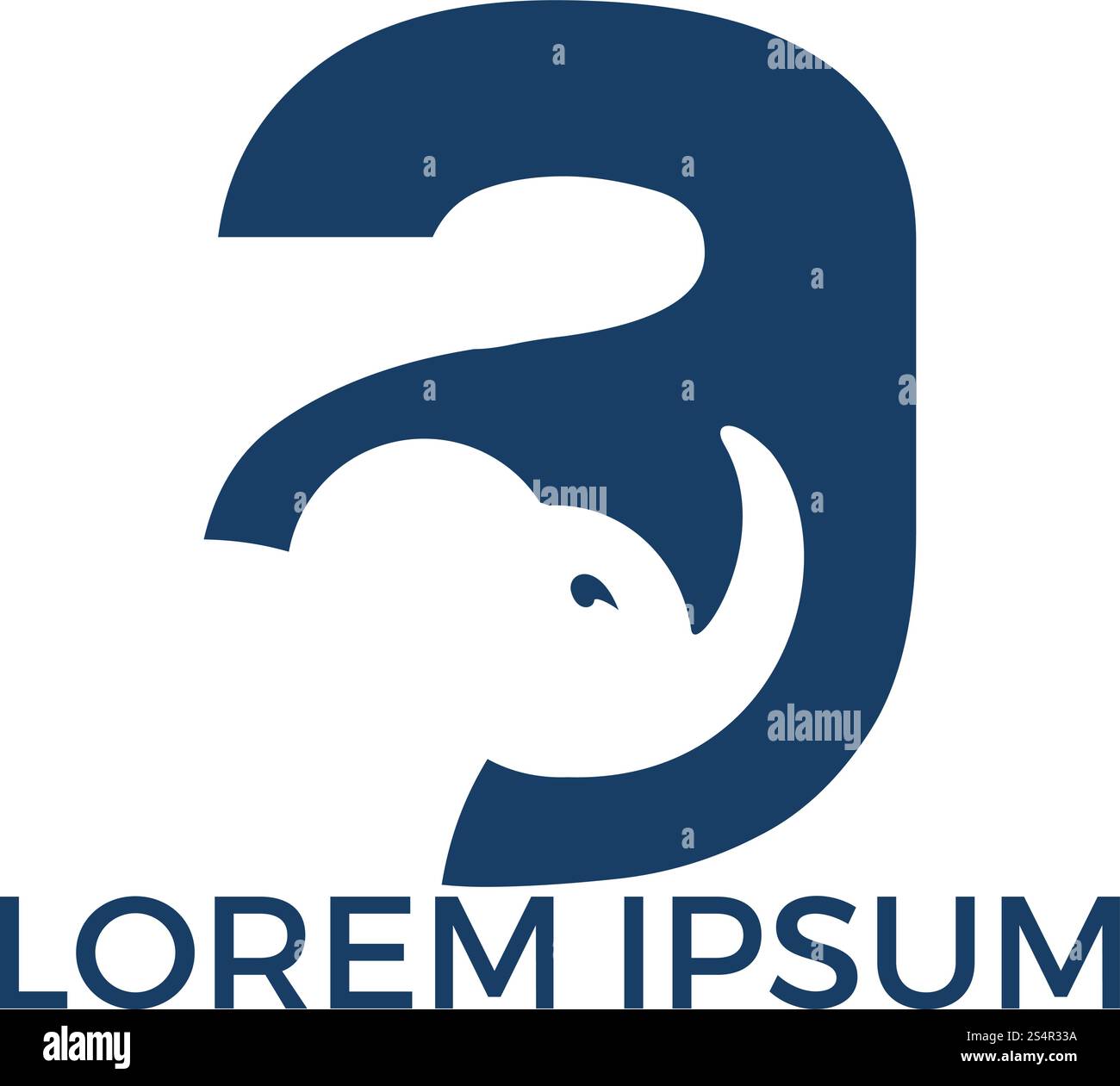 Modern Elephant A Letter Alphabet Logo Design Stock Vector Image & Art ...