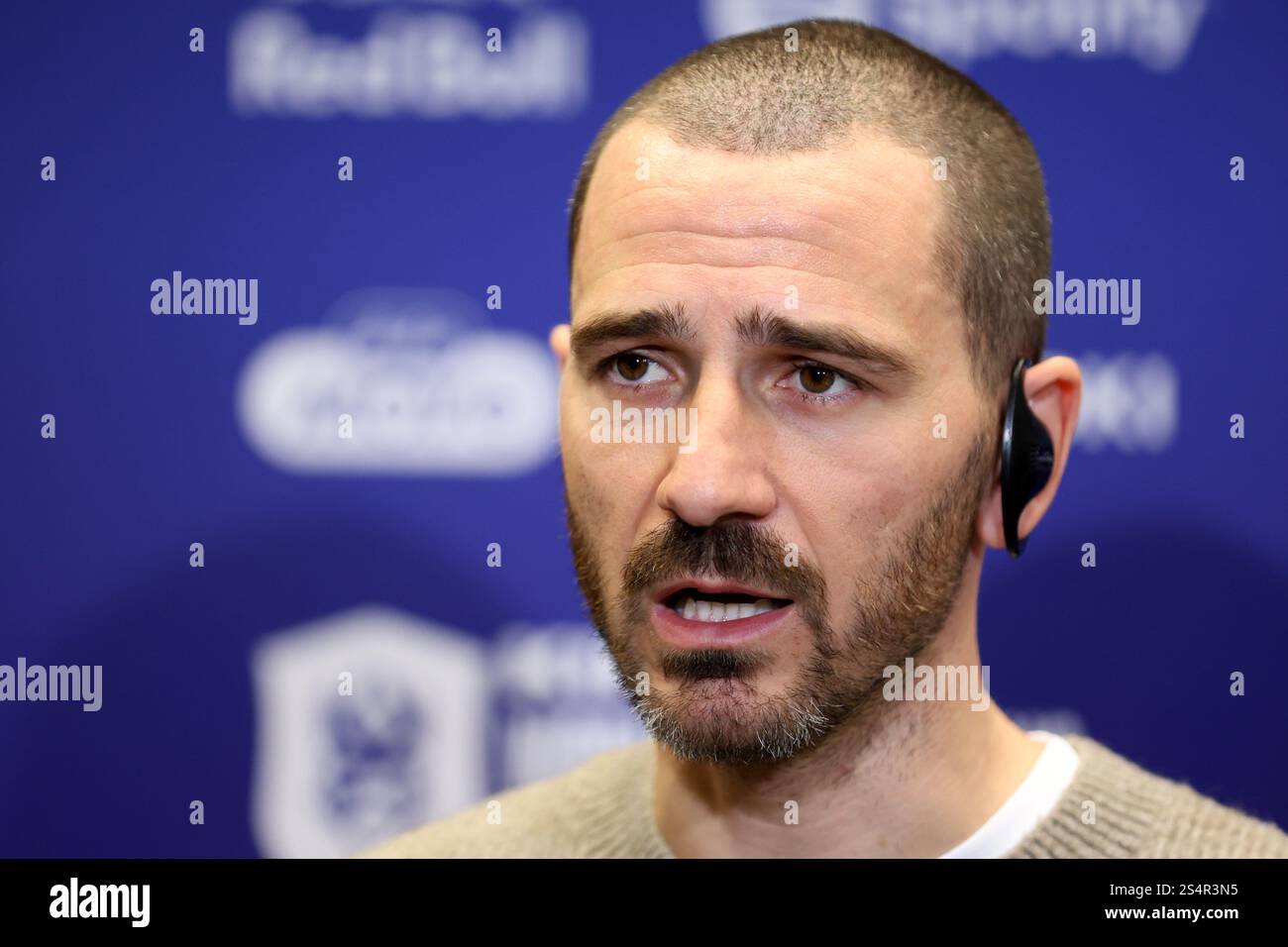 Torino, Italy. 12th Jan, 2025. Former player Leonardo Bonucci looks on ...