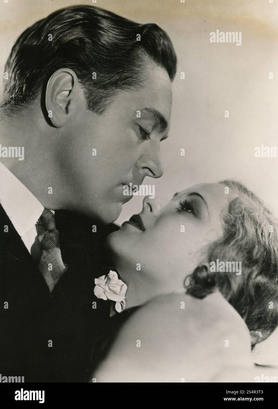 Actors Alexander Kirkland and Dorothy Jordan in the movie Bondage, USA ...