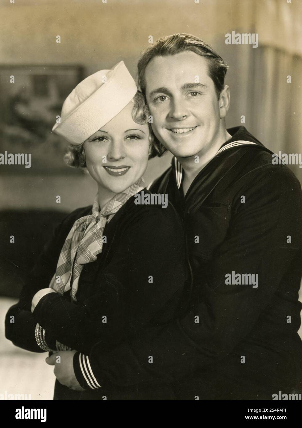 Actors Sally Eilers and James Dunn in the movie Sailor's Luck, USA 1933 ...