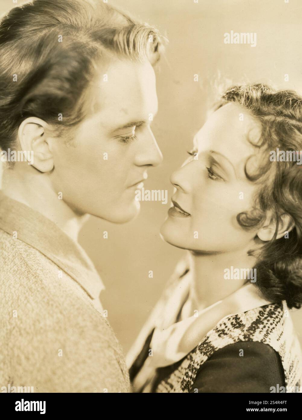 Actors Hardie Albright and Dorothy Jordan in the movie Young Sinners ...