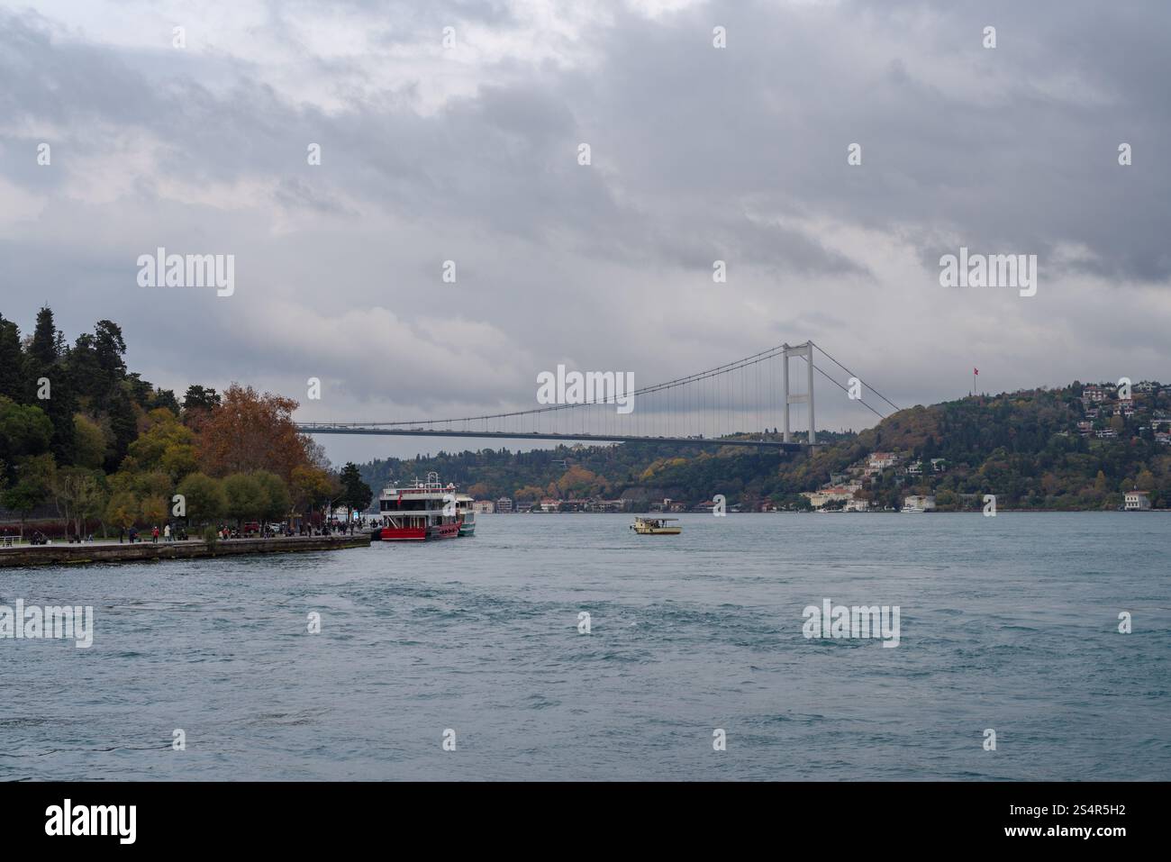 The Fatih Sultan Mehmet Bridge, also known as the Second Bosphorus ...
