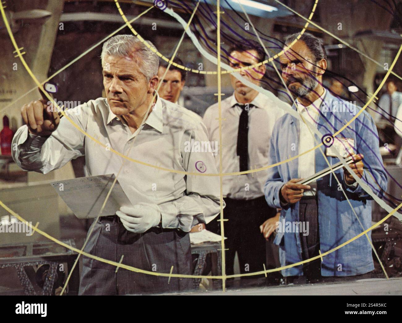 American actor Dana Andrews in the movie Crack in the World, USA 1964 ...