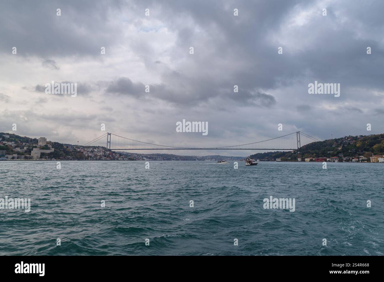 The Fatih Sultan Mehmet Bridge, also known as the Second Bosphorus ...
