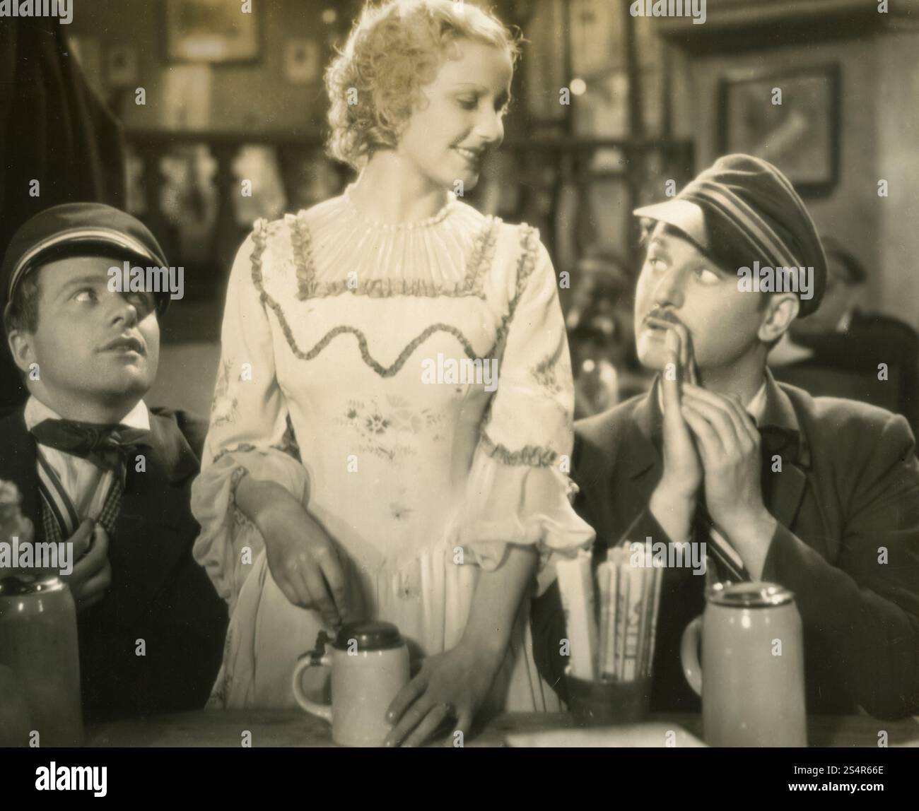German actors Erich Fiedler, Edna Greyff and Adolf Wohlbruck in the ...