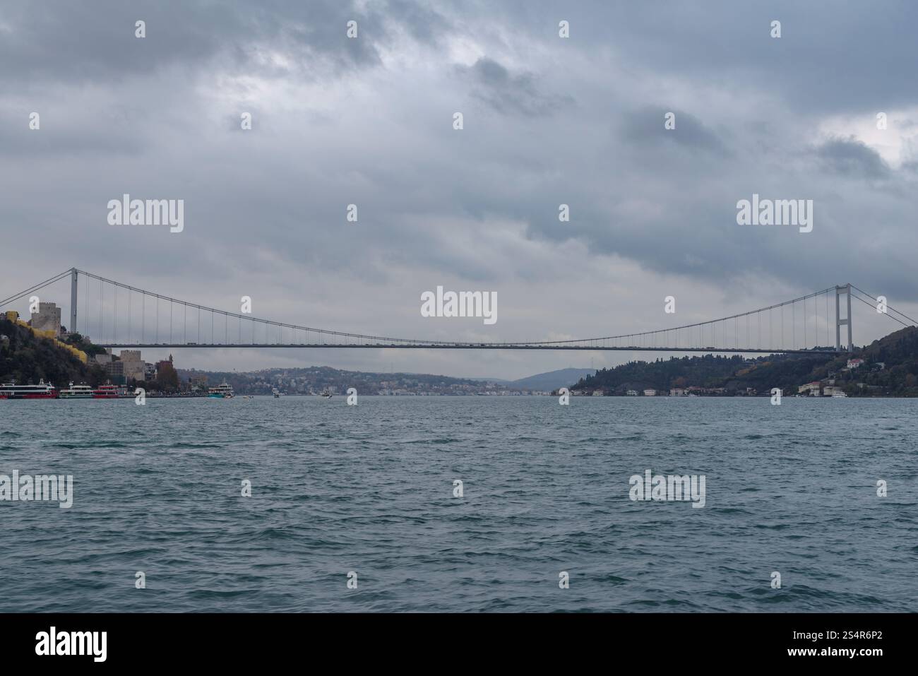 The Fatih Sultan Mehmet Bridge, also known as the Second Bosphorus ...