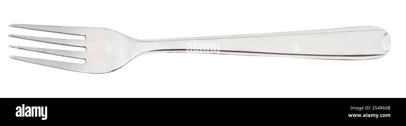 steel flat fork - cutlery isolated on white background Stock Photo - Alamy