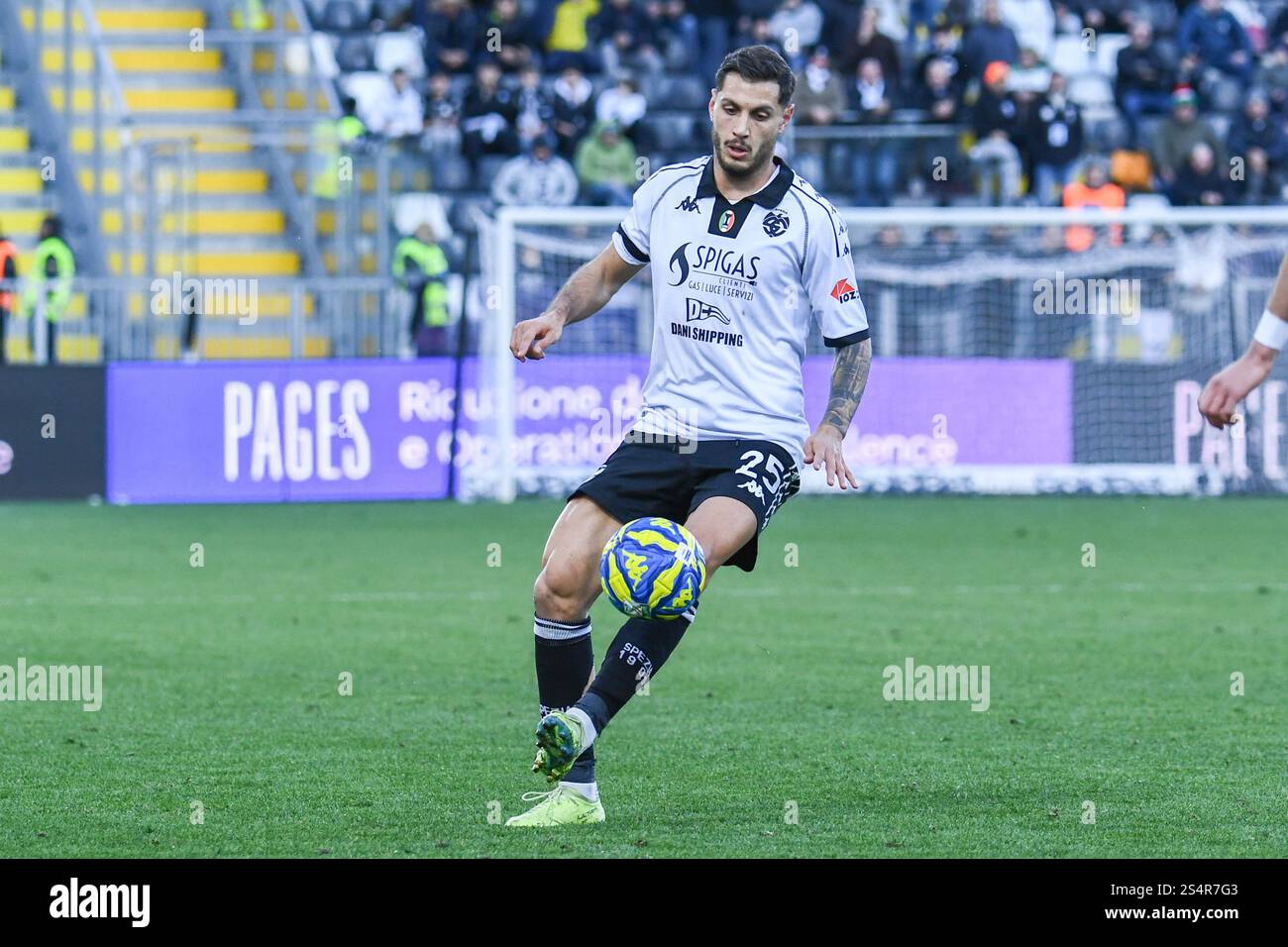 La Spezia, Italy. 12th Jan, 2025. Filippo Bandinelli (Spezia) during ...