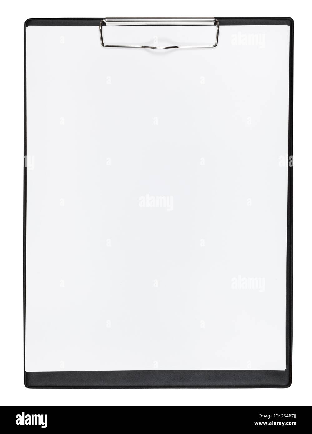 clipboard with blank sheet of paper isolated on white background Stock ...