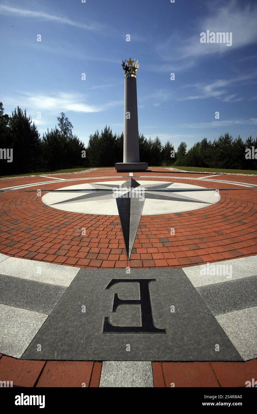 the middlepoint of the continent Europe 25 km from the city of Vilnius ...