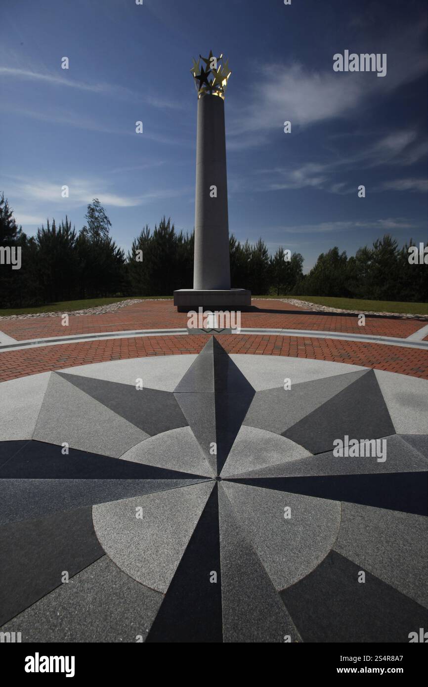 the middlepoint of the continent Europe 25 km from the city of Vilnius ...