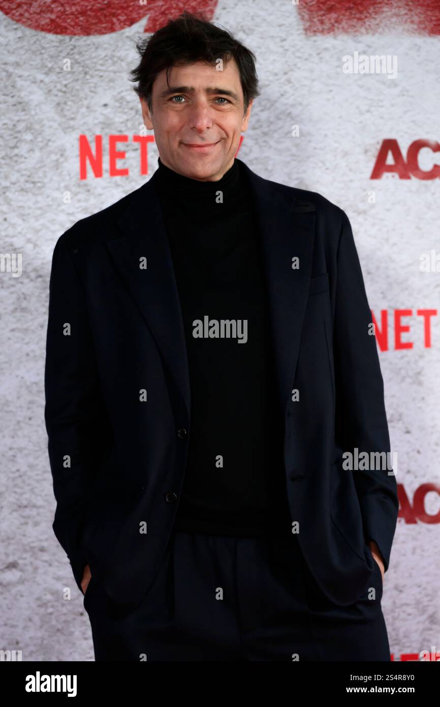 Rome, Italy. 13th Jan, 2025. Actor Adriano Giannini attends the ...