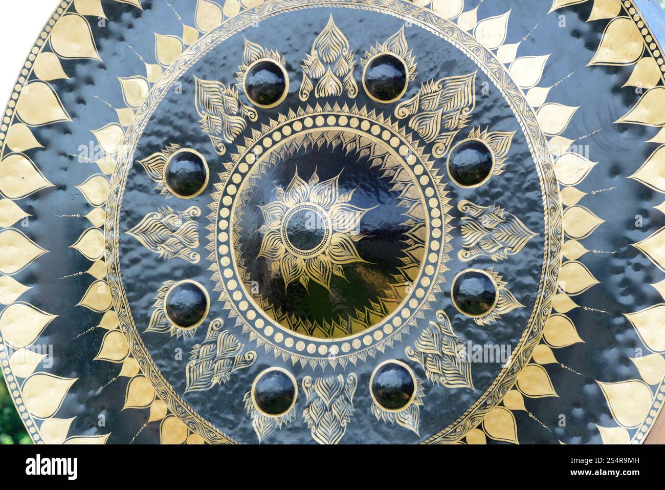 a Gong Shop at the Village of Phibun Mangsahan in the provinz of Ubon ...