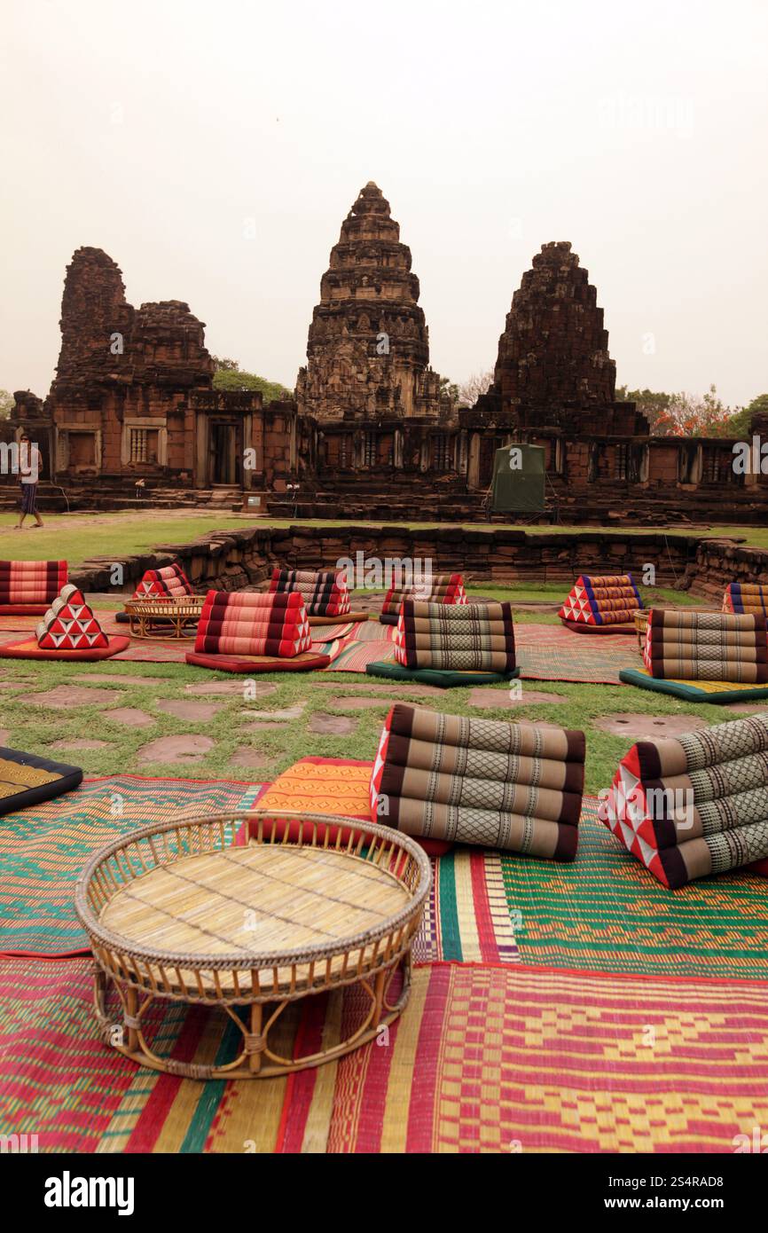 the Khmer temples of Phimai near the city of Khorat in the Province of ...