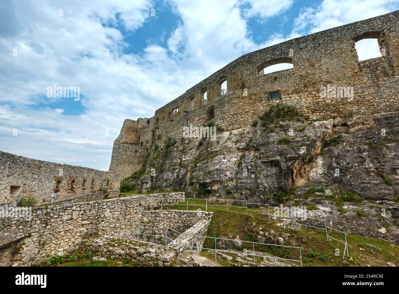 The ruins of Spis Castle (or Spissky hrad) in eastern Slovakia. Built ...
