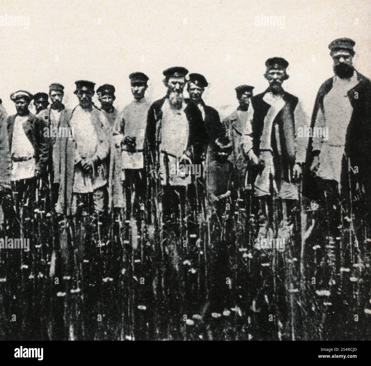 Group of rich farmers Kulak, opposing the Soviet Revolution, Russia ...