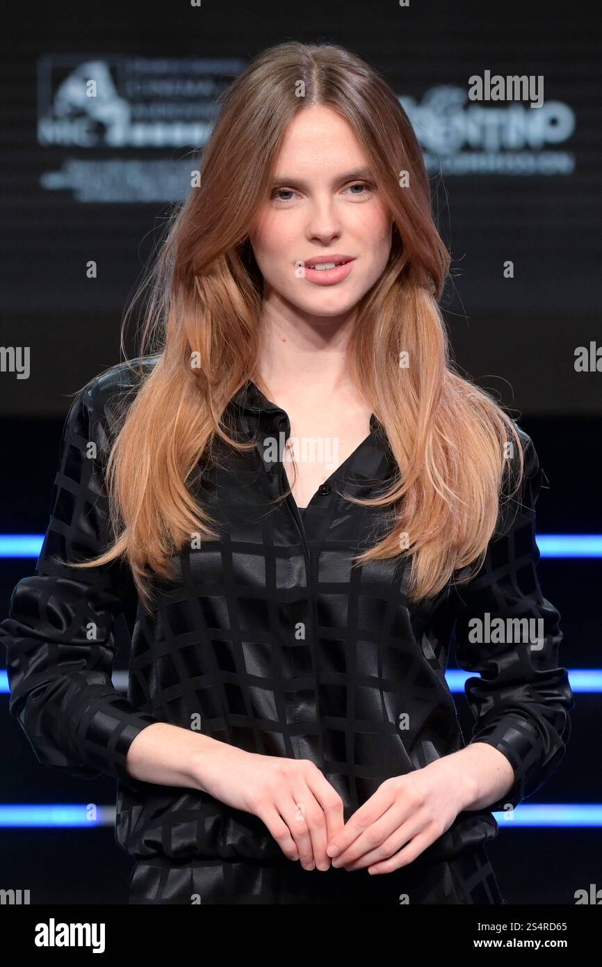 Rome, Italy. 13th Jan, 2025. JuJu Di Domenico attends the photocall of Rai tv series "BlacOut2 ...