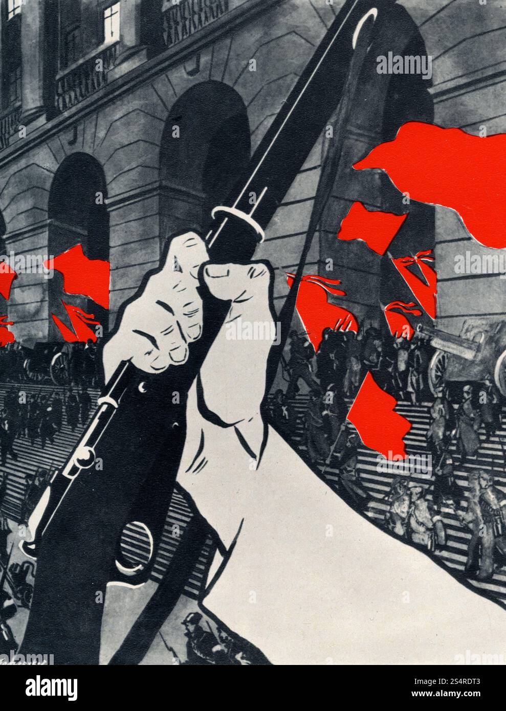 Sovietic Revolution propaganda poster inspired by Russian poet and ...