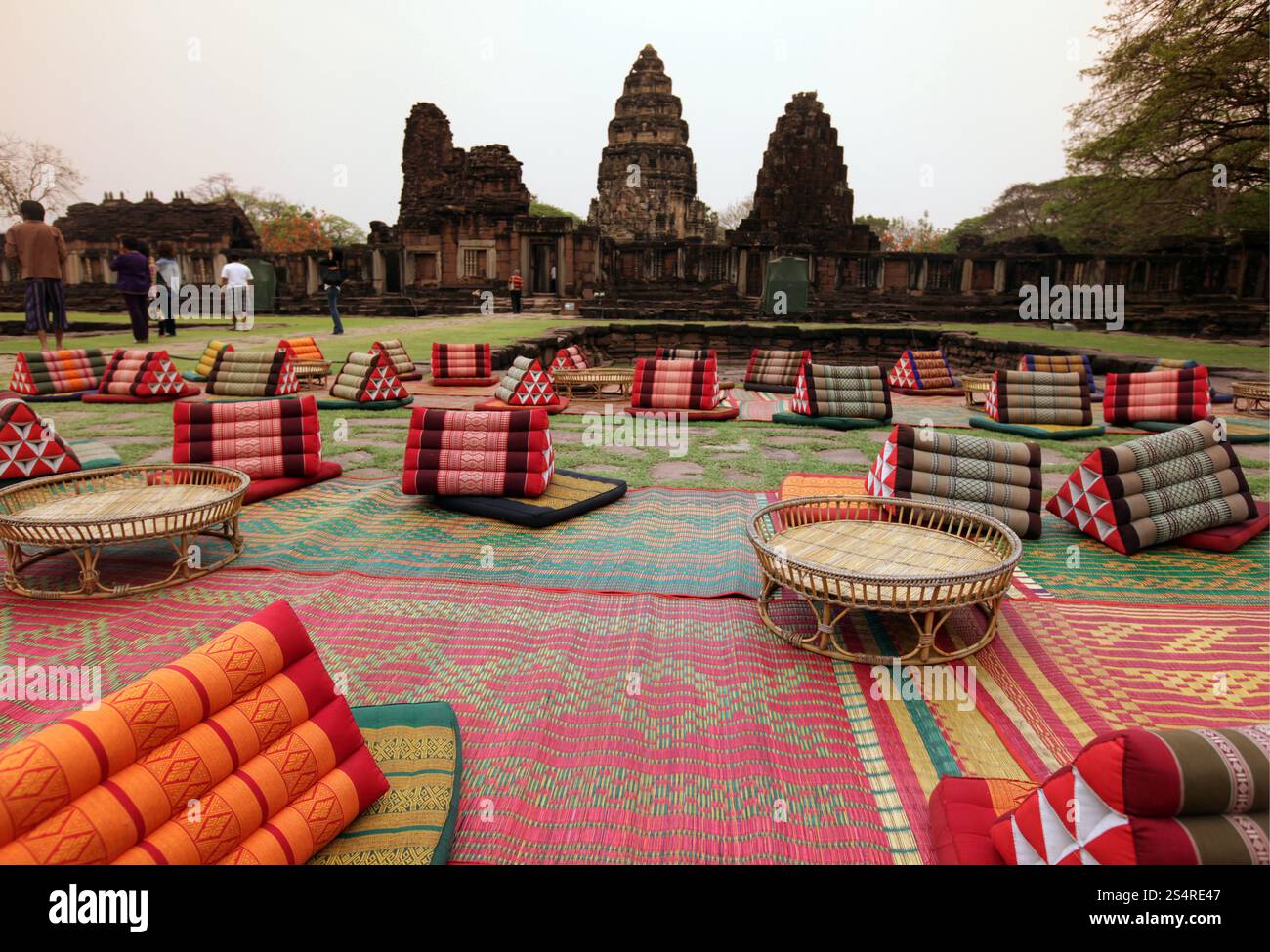 the Khmer temples of Phimai near the city of Khorat in the Province of ...