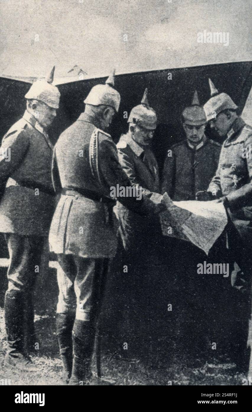 Kaiser Wilhelm II and Prince Lepold of Bavaria in the Nord-East front ...