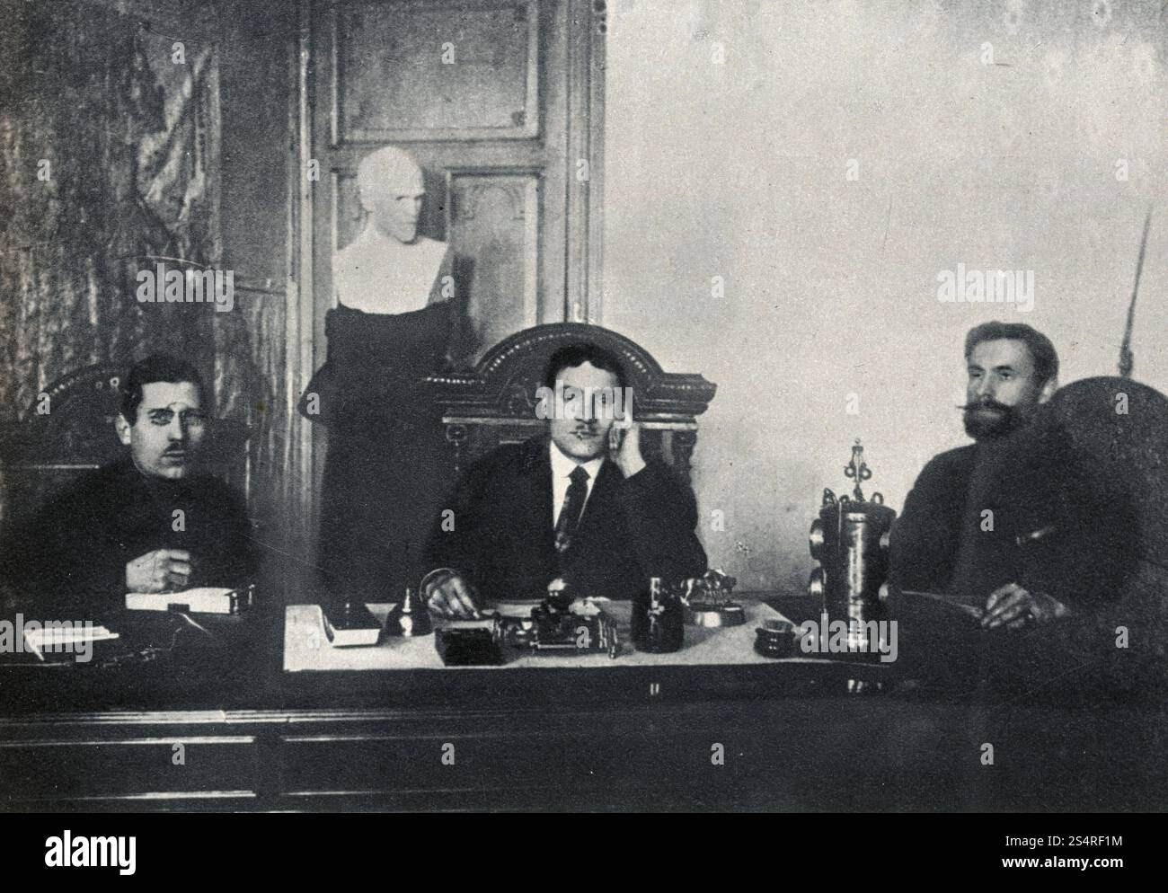 The members of the first Revolutionary tribunal during the Russian ...