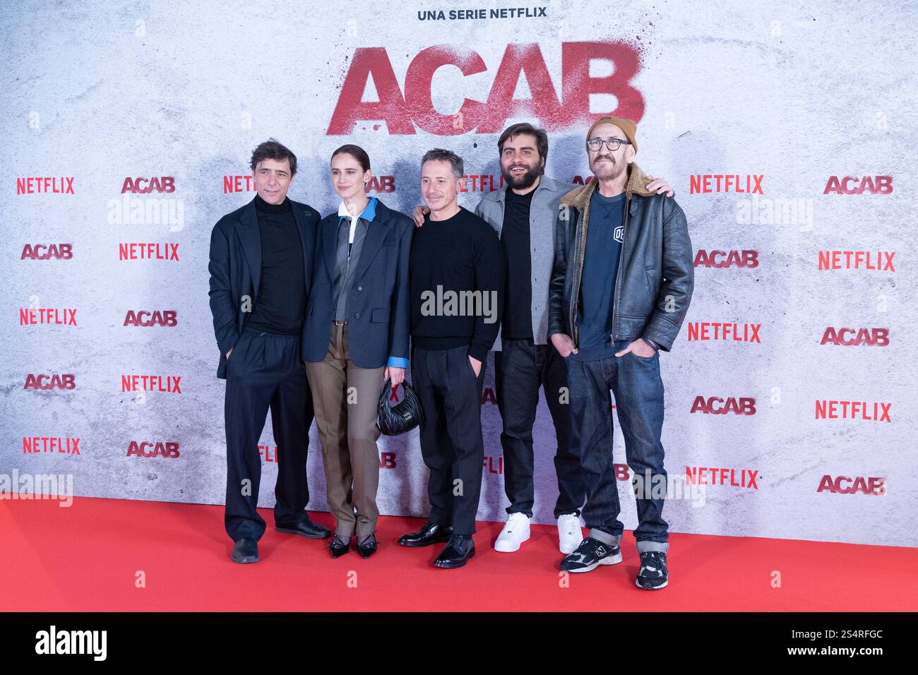 Rome, Italy. 13th Jan, 2025. Cast attends the photocall of the fiction ...