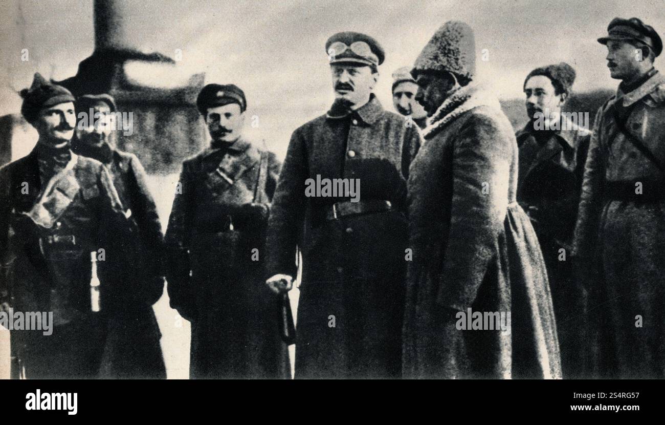 Soviet politician, revolutionary, and political theorist Leon Trotsky ...