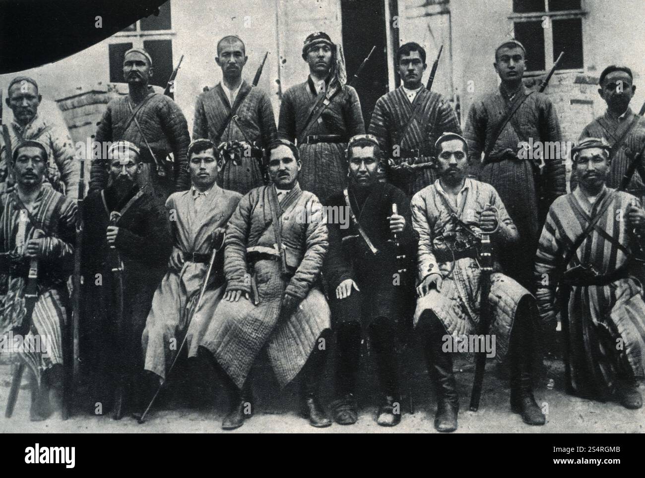 Group of Red Militia in Margelan during the Russian October Revolution ...