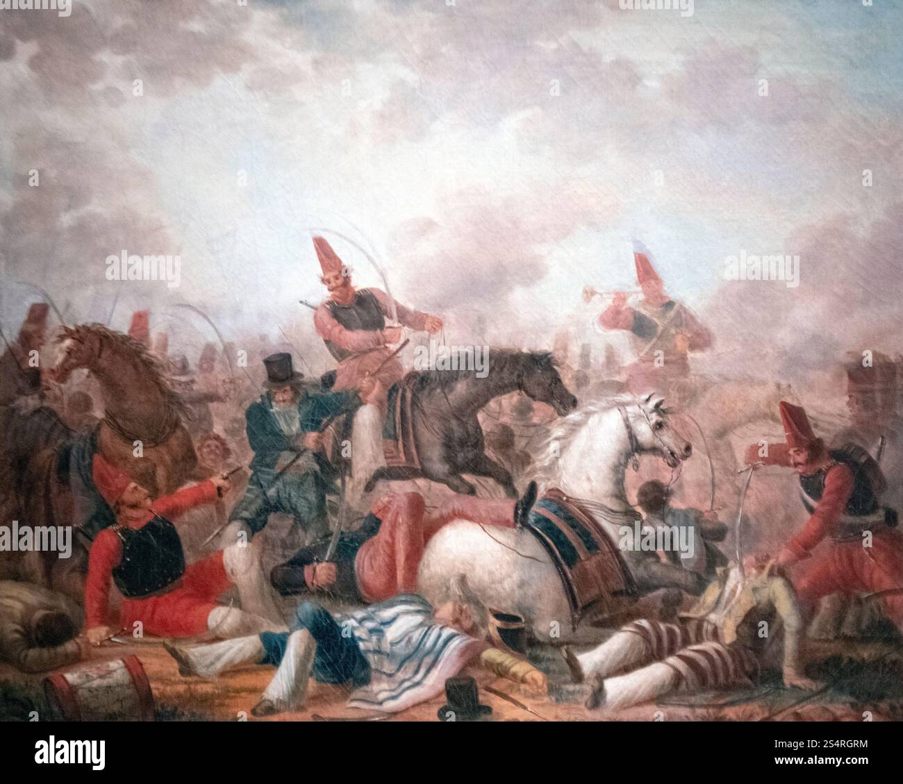 Carlos Morel: "Combate de Caballeria en epoca de Rosas" (1839 Stock ...