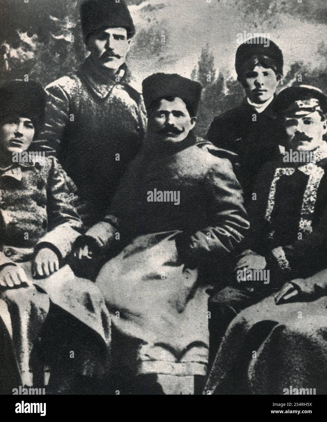 Vasily Chapayev, Russian soldier and Red Army commander, with his ...