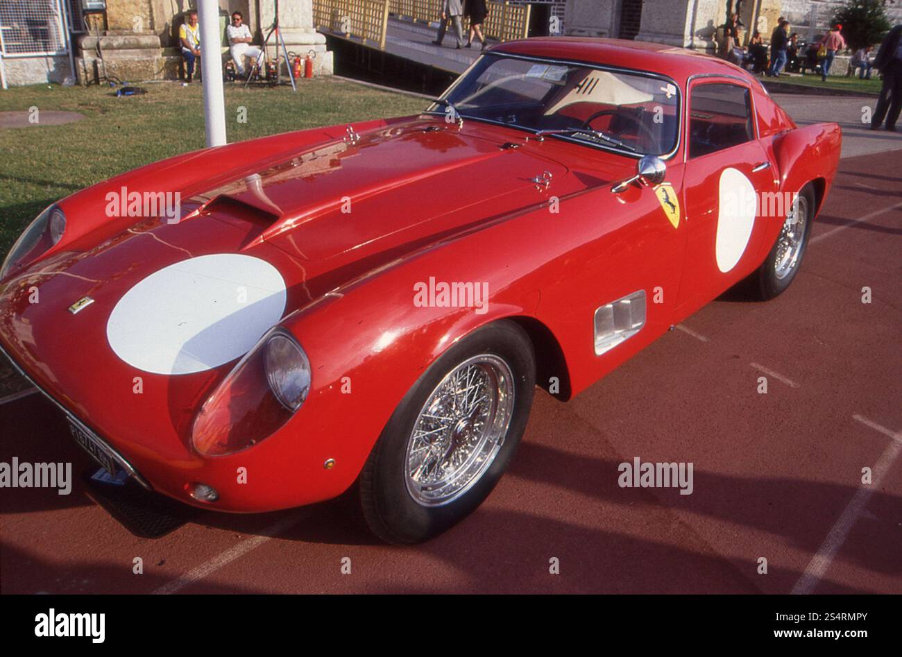 Ferrari cars at a vintage car rally, Italy 1990s Stock Photo - Alamy