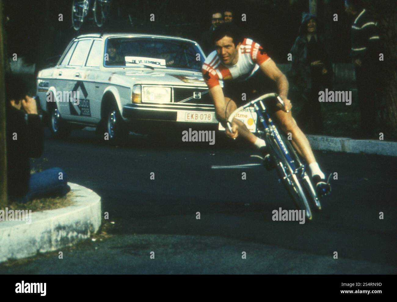 Belgian road bicycle racer Roger De Vlaeminck, 1980s Stock Photo - Alamy