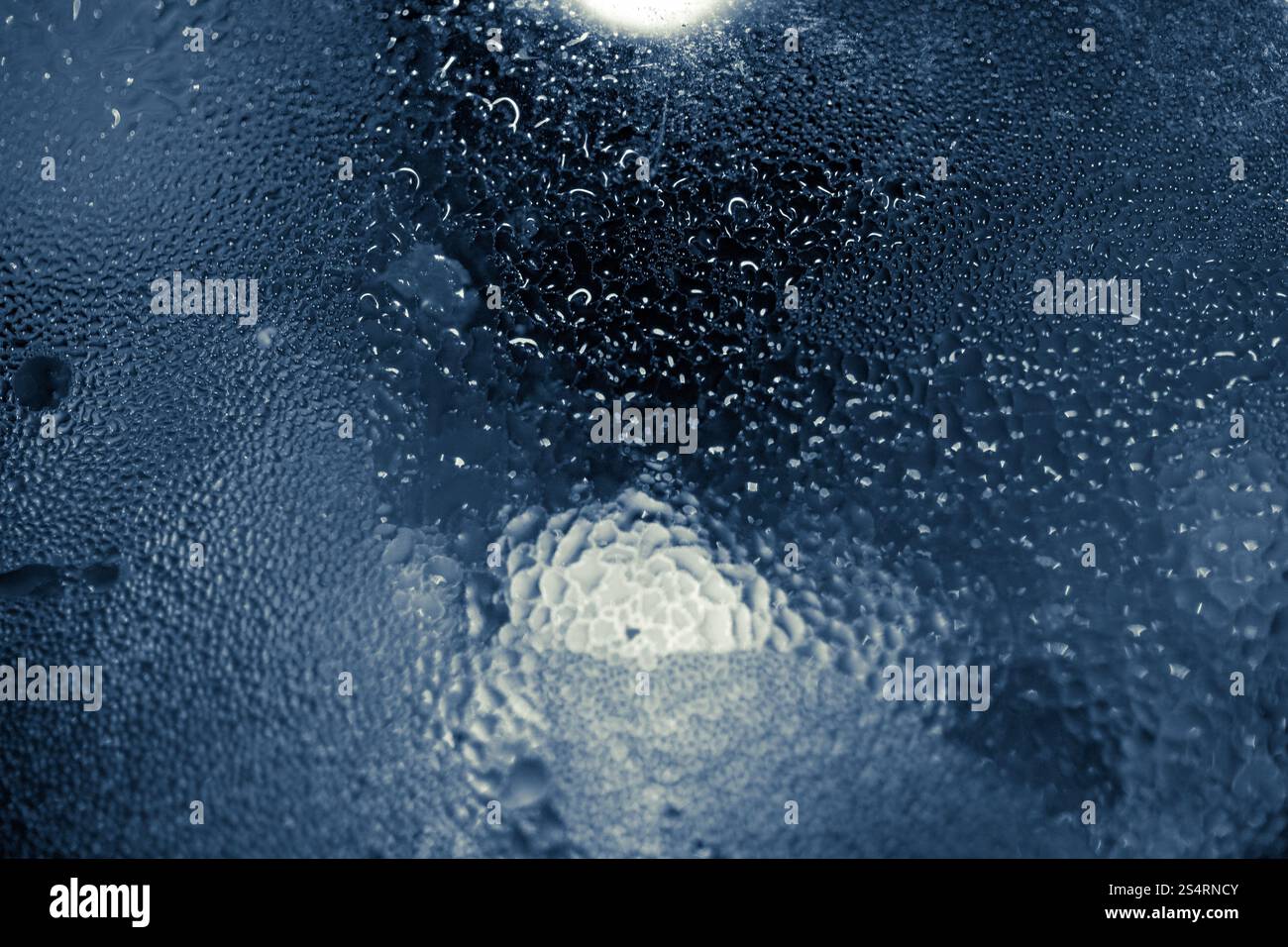 Closeup toned texture of water condensed on glass surface Stock Photo ...
