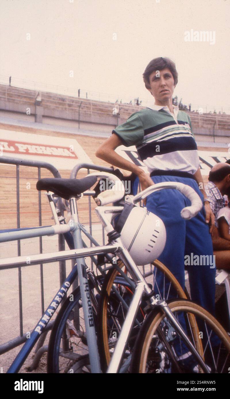 Italian professional road bicycle racer Maria Canins, Italy 1980s Stock ...