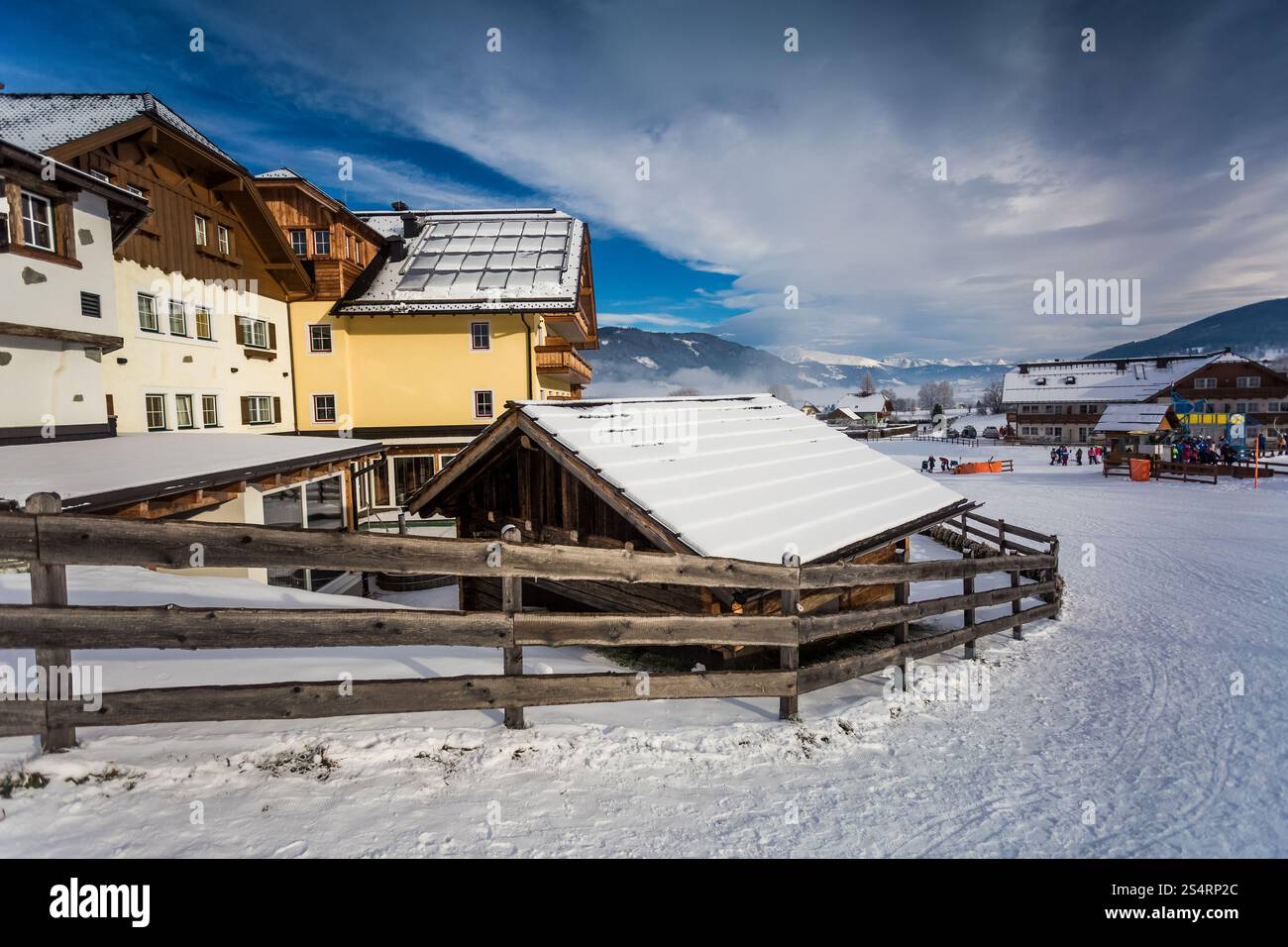 Swiss alpine ski resort in hi-res stock photography and images - Alamy