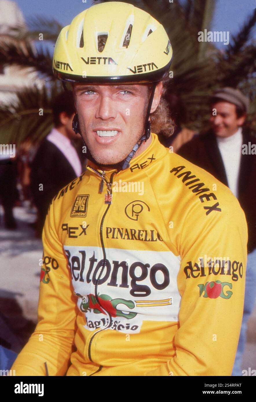 Italian professional road bicycle racer Mario Cipollini, Italy 1980s ...