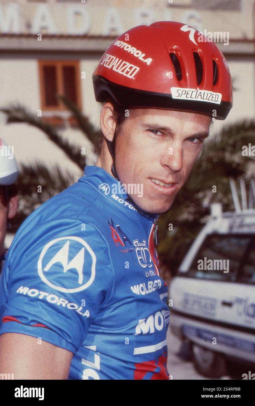 Australian professional road bicycle racer Phil Anderson, 1980s Stock ...