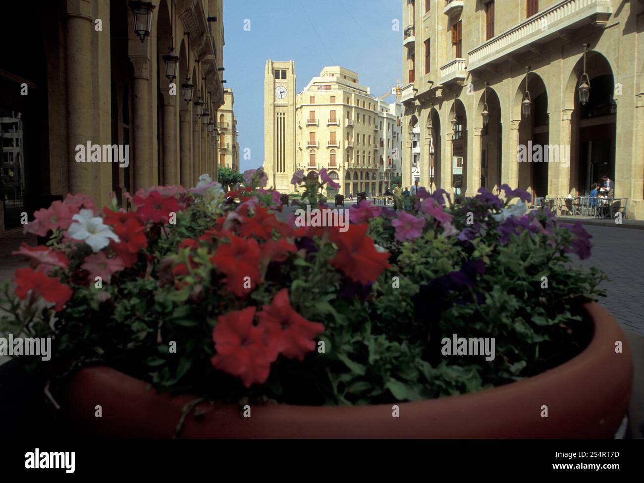the old town of the city of Beirut in Lebanon in the middle east ...